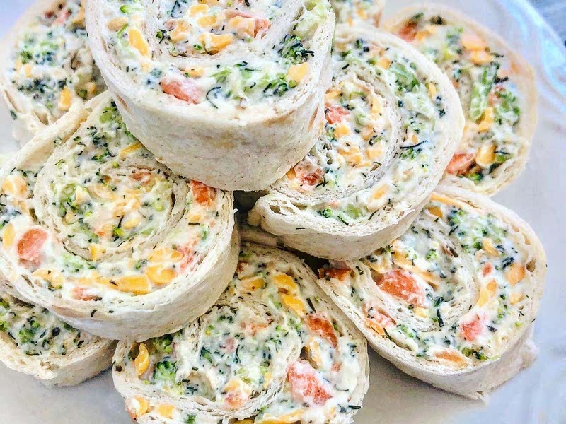 Vegan Veggie Pinwheels with Broccoli and Carrots Recipe - Samsung Food