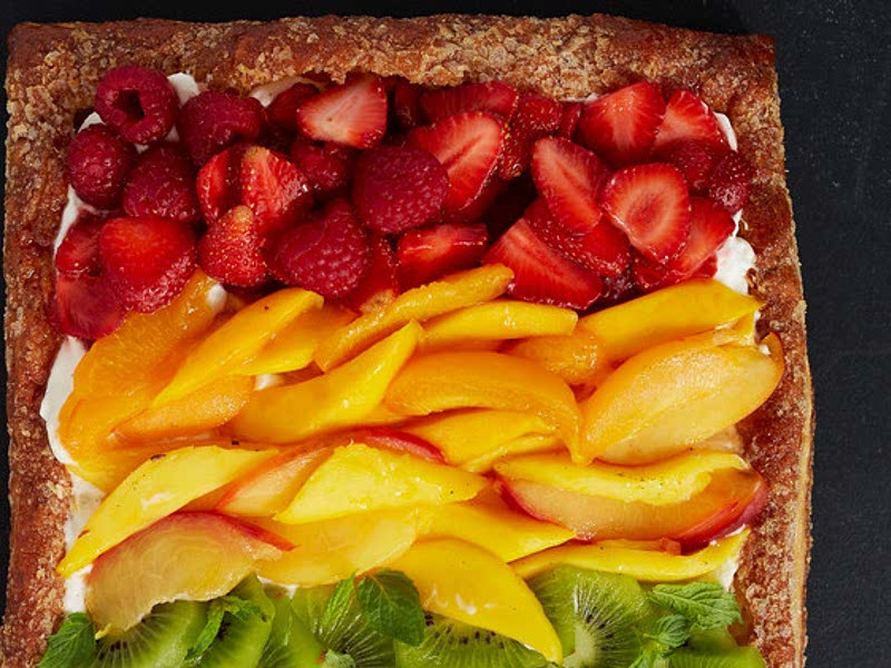 Rainbow Fruit Tart Recipe - Samsung Food