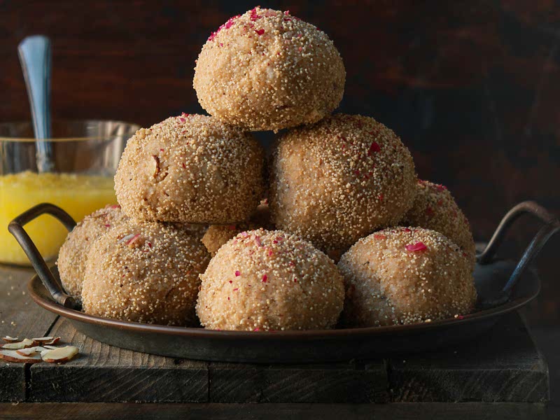 Churma Ladoo | No Fry Churma Ladoo | Air Fried/ Baked Churma Ladoo ...