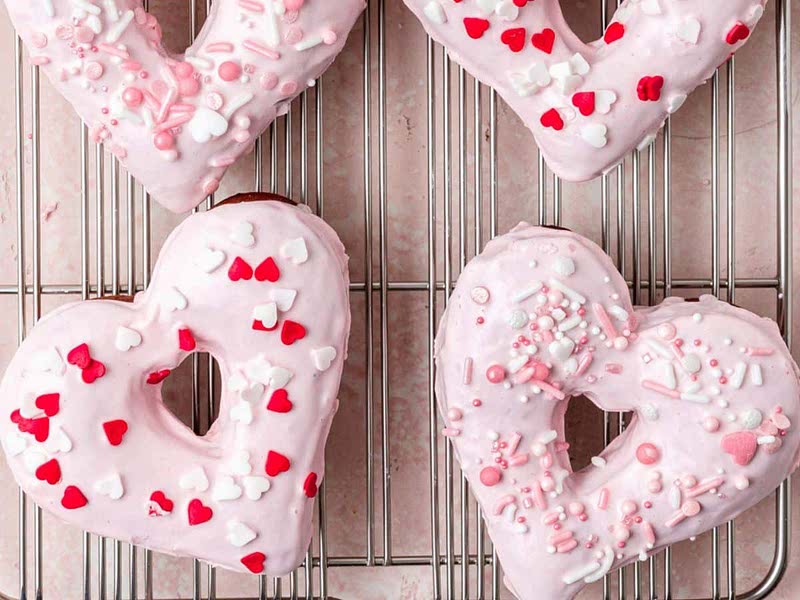 Heart Shaped Donuts Recipe - Samsung Food