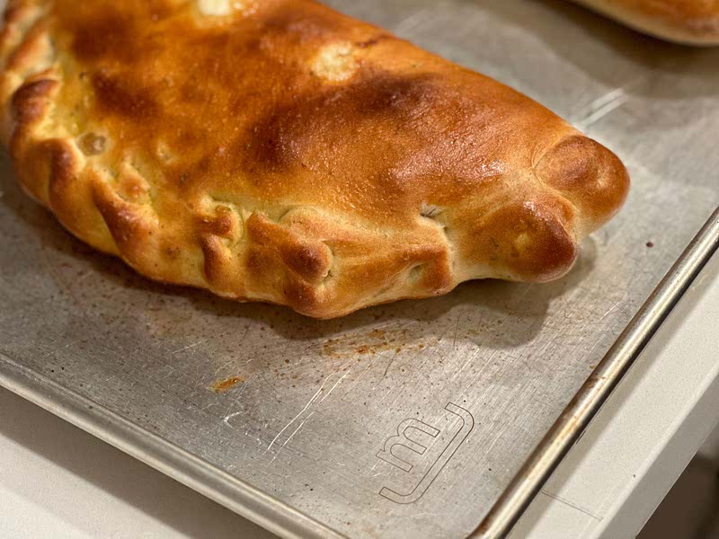 Easy 3 Cheese Calzone with Pepperoni and Mushrooms Recipe - Samsung Food