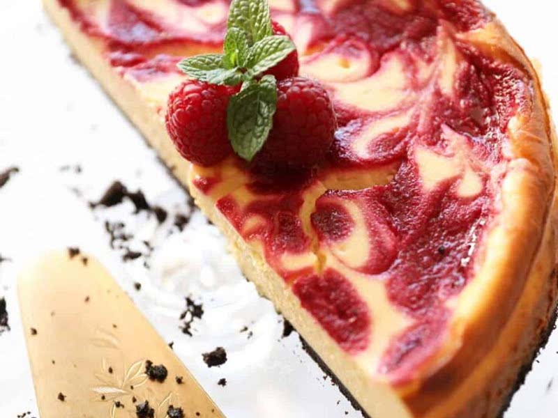 Raspberry Swirl Cheesecake Recipe - Samsung Food