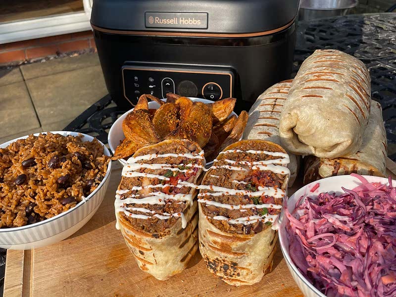 Slow Cooker Pulled Pork and BBQ Rice Platter Recipe - Samsung Food