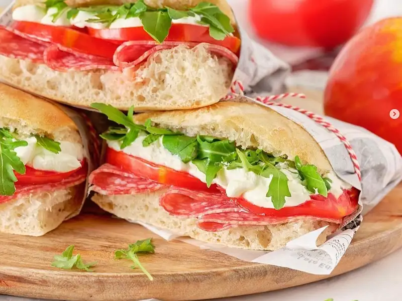 Philadelphia Salami Ciabatta Sandwich Recipe - Samsung Food