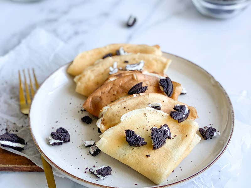 270 Calorie Oreo Crepes Recipe - Samsung Food