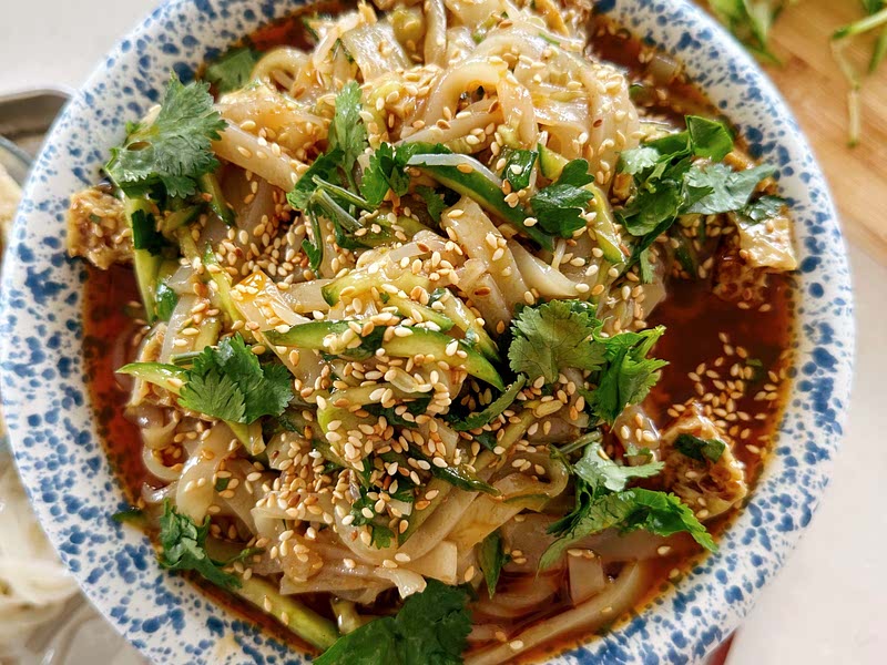 Liang Pi (Chinese Traditional Wheat Starch Noodles and Seitan) Recipe ...