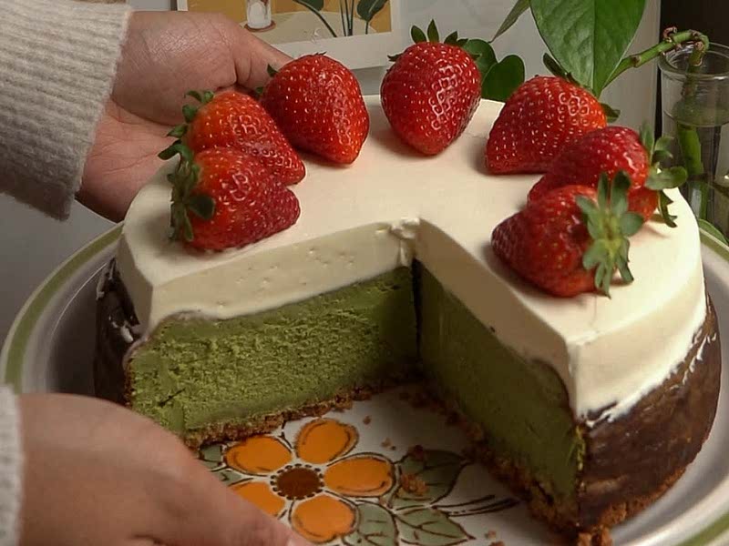 Matcha Cheesecake Recipe - Samsung Food