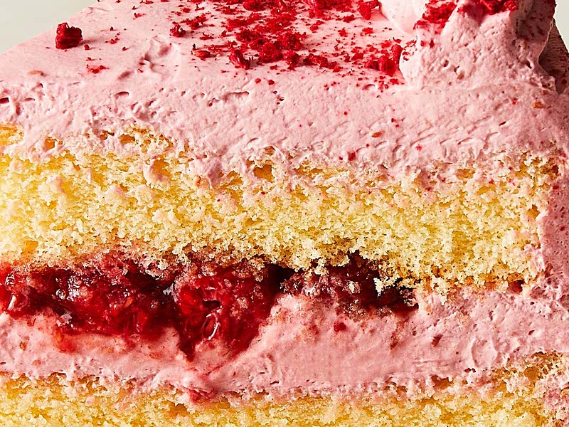 Raspberry Cake With Whipped Cream Filling by Shilpa Uskokovic Recipe ...