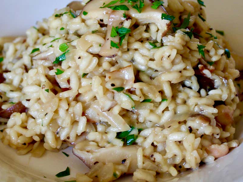 Shiitake Mushroom & Bacon Risotto Recipe - Samsung Food