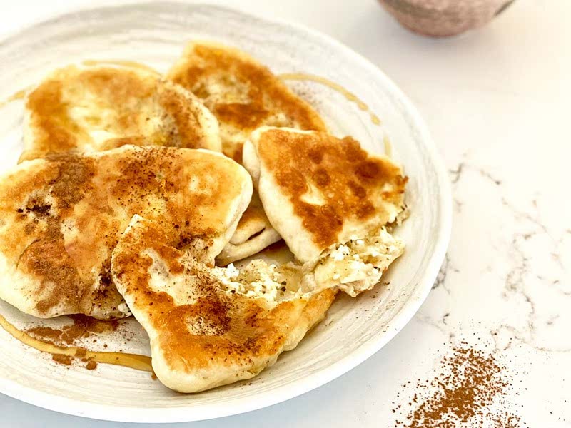 Ruth's Pontiaka Pisia - Greek Stuffed Flatbread with Feta Recipe ...