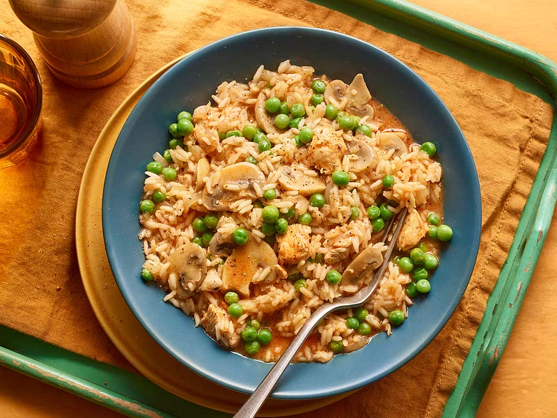 Microwave chicken savoury rice Recipe - Samsung Food