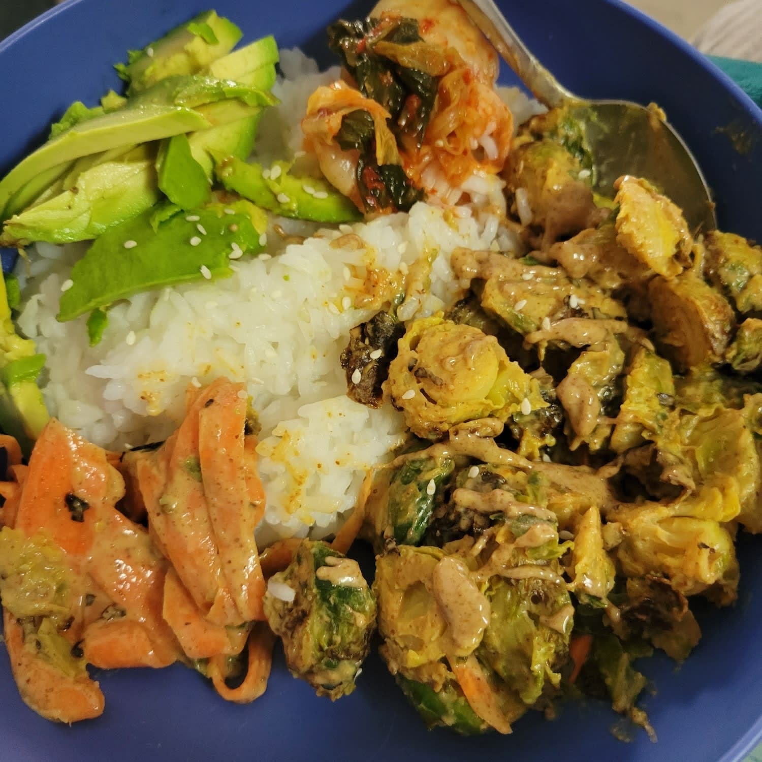 Creamy Brussel Sprout & Lime Rice Bowl Recipe - Samsung Food