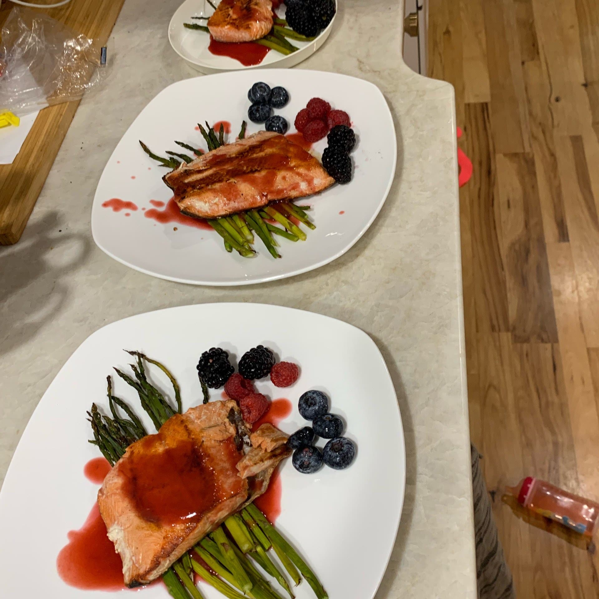 raspberry salmon Recipe - Samsung Food