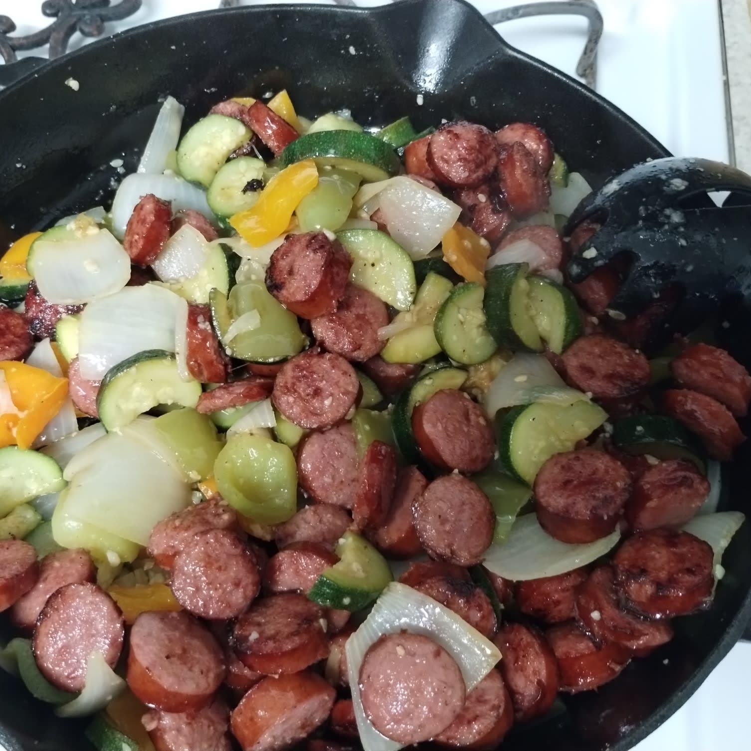 20 Minute Skillet Sausage & Zucchini Recipe - Samsung Food