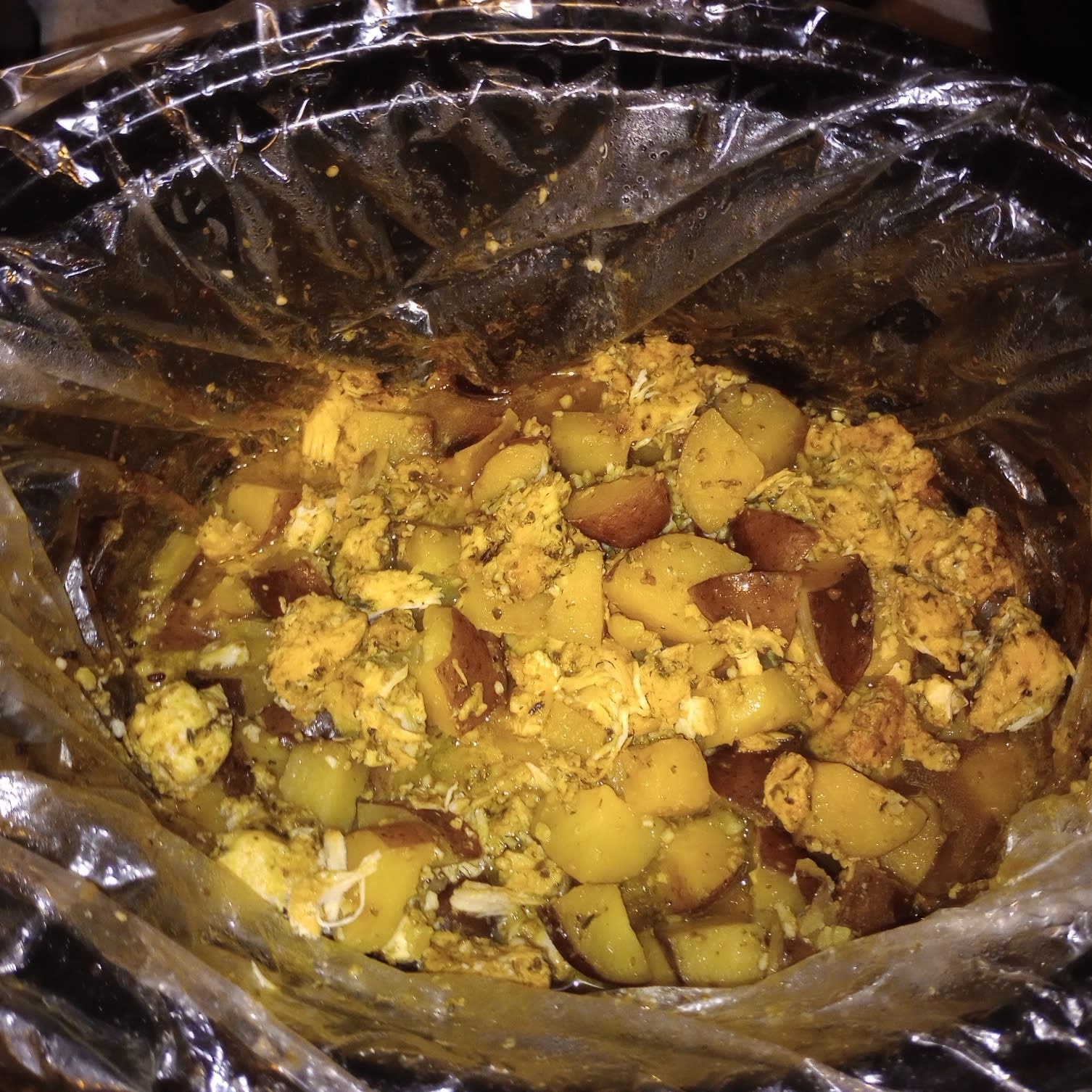 Garlic Parmesan Chicken & Potatoes Recipe - Samsung Food