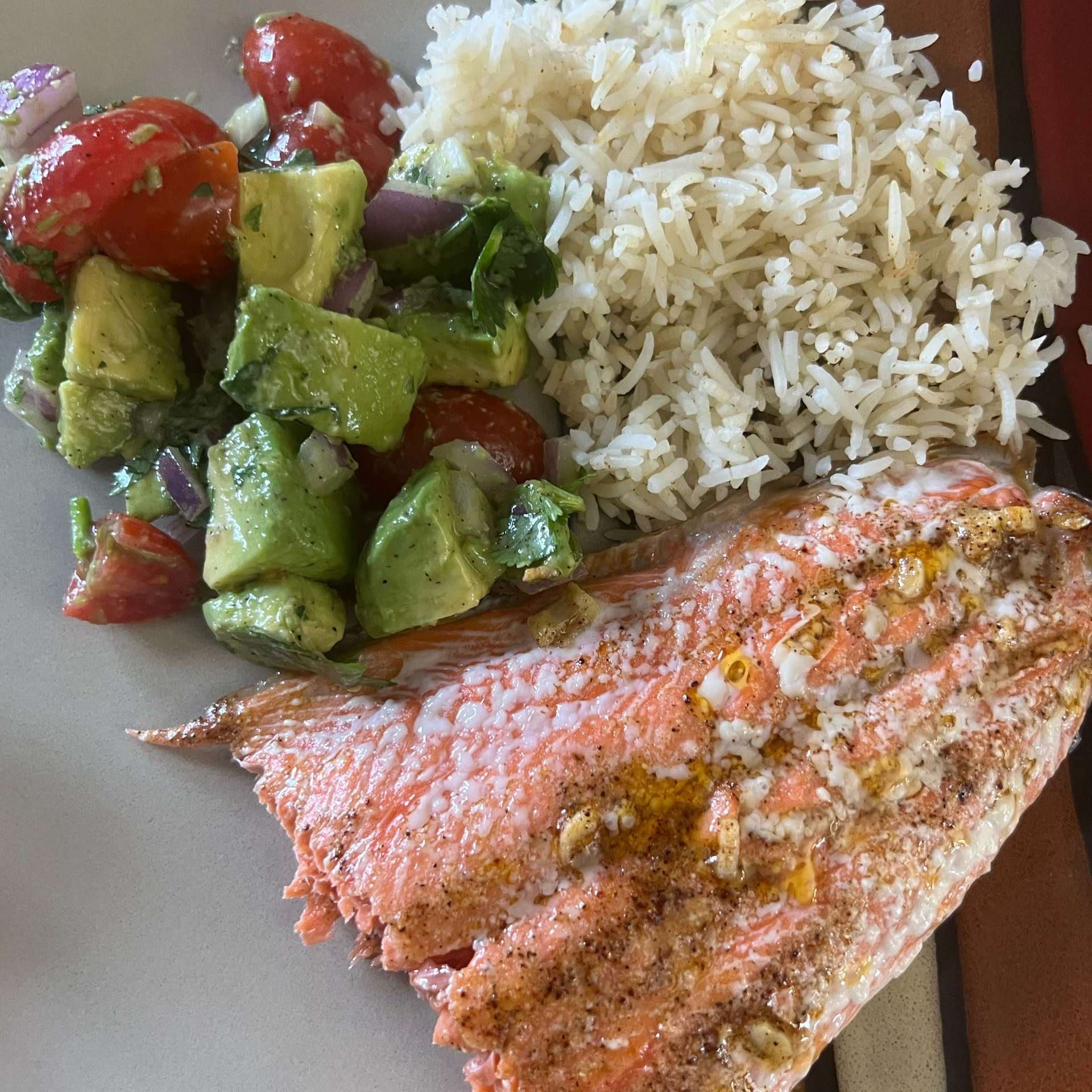 Grilled Salmon with Avocado Salsa (Healthy, Low-Carb, Paleo, Whole30 ...