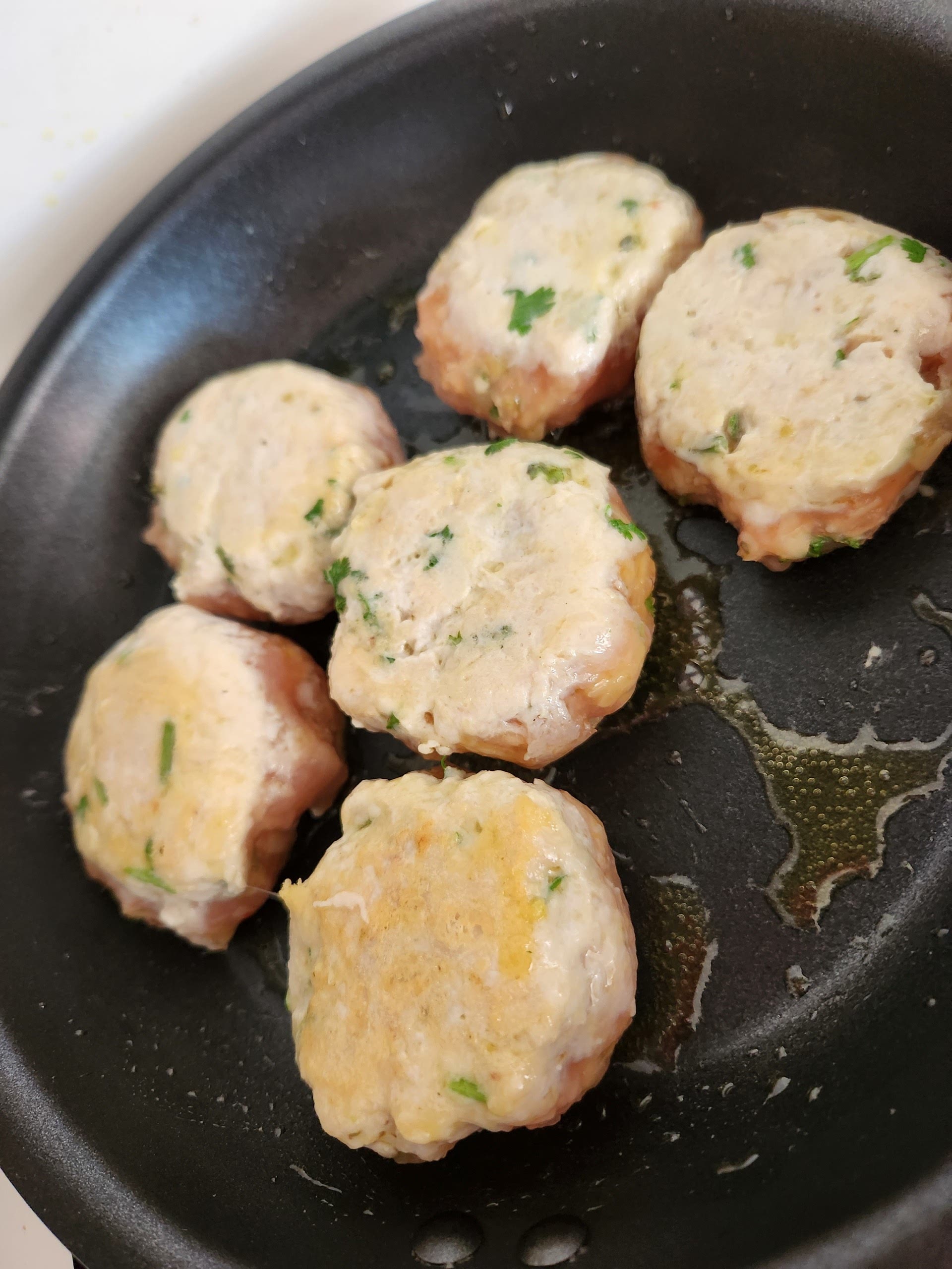 Chicken cheese rissoles Recipe — Samsung Food