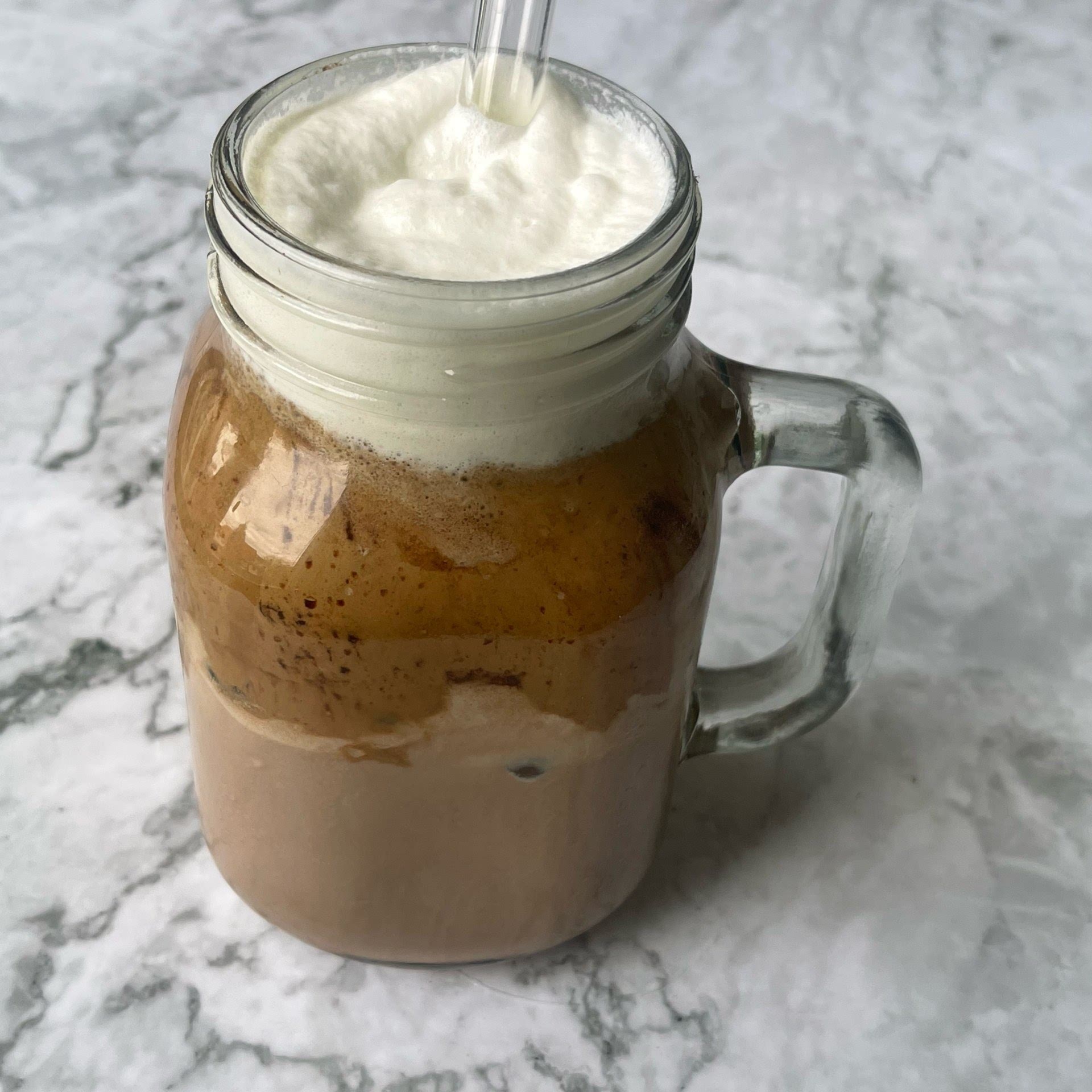 Dalgona Mocha Iced Coffee Recipe - Samsung Food