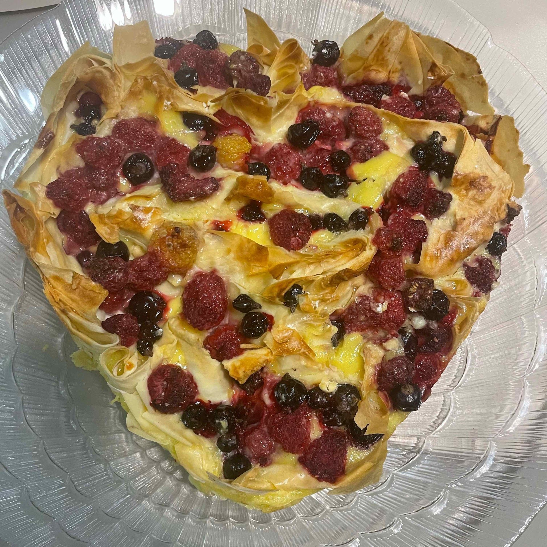 Raspberry Ruffled Milk Pie Recipe - Samsung Food