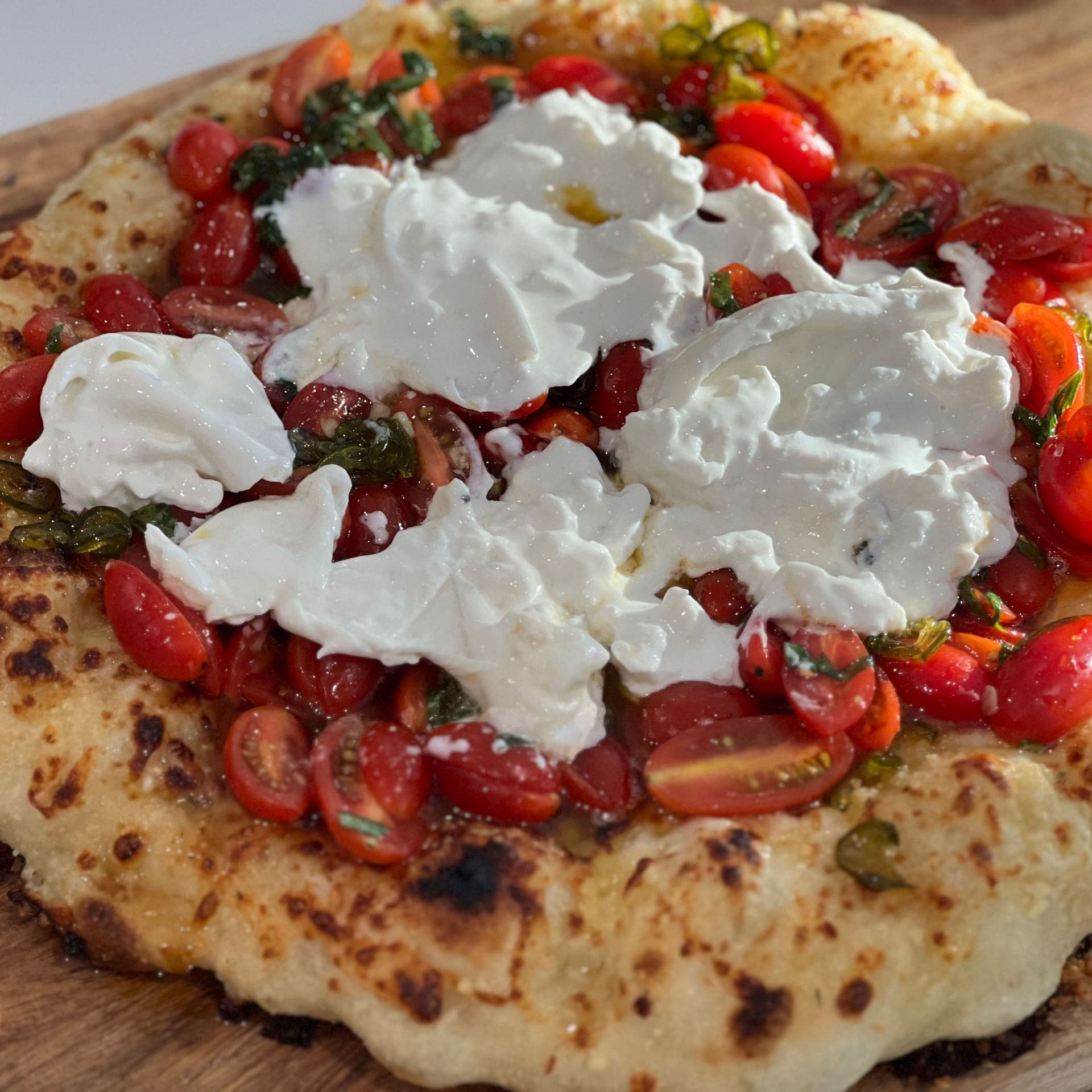 Marinated Tomato + Burrata Pizza Recipe - Samsung Food