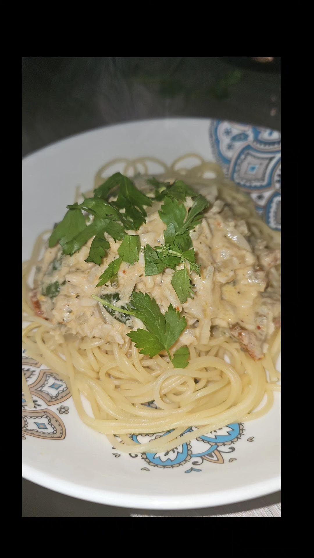 Creamy tuscan Basa fish pasta Recipe - Samsung Food