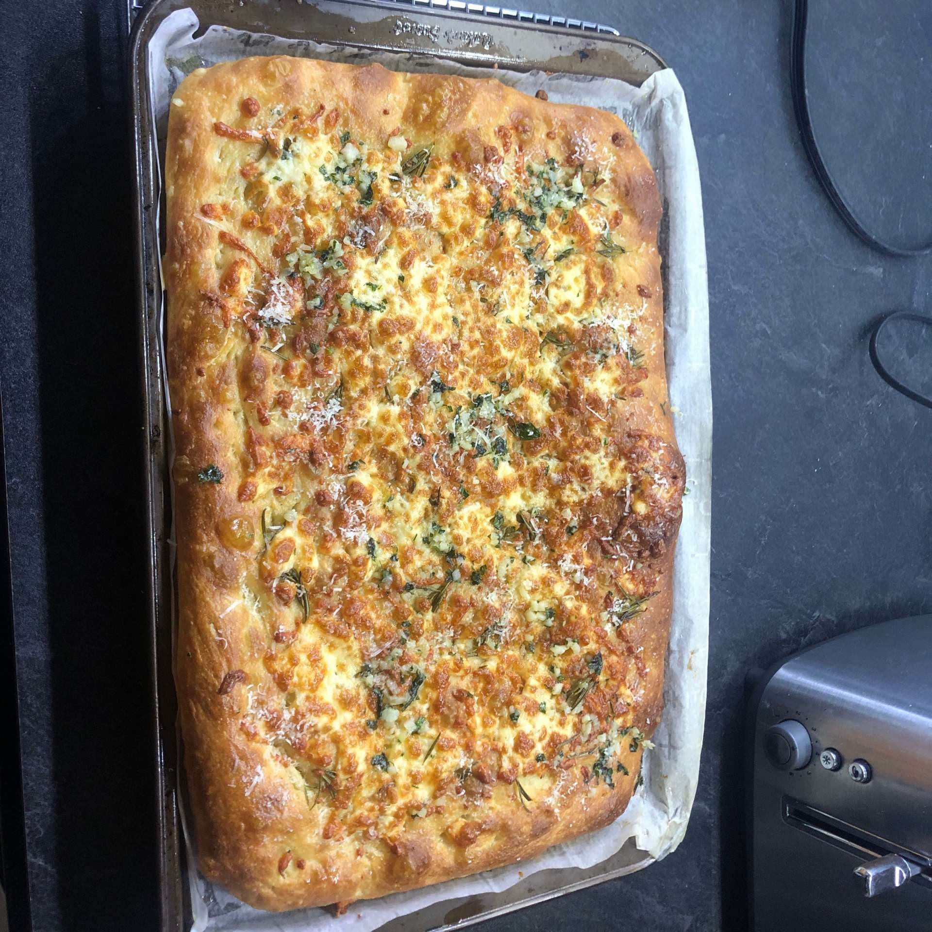 Garlic Butter + Cheese Stuffed Focaccia Recipe - Samsung Food
