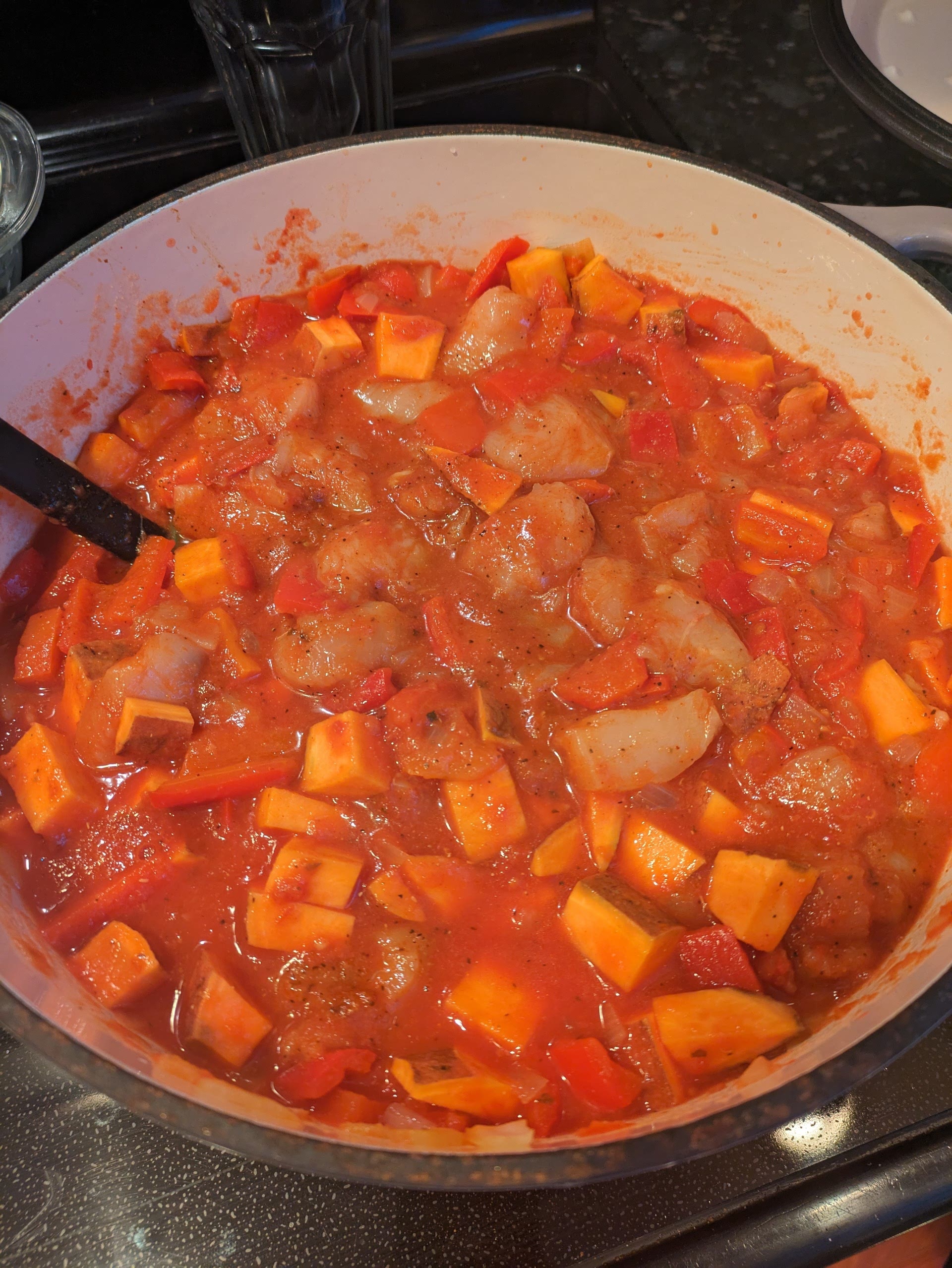 Stewed Chicken Cacciatore with Sweet Potatoes Recipe — Samsung Food